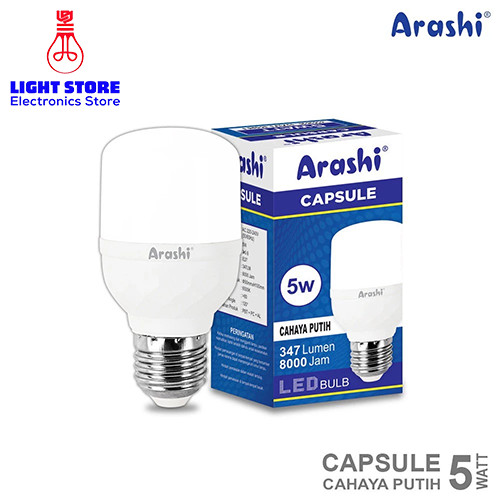 Jual ARASHI LED 5W CW CAPSULE LAMPU LED CAHAYA PUTIH | Shopee Indonesia