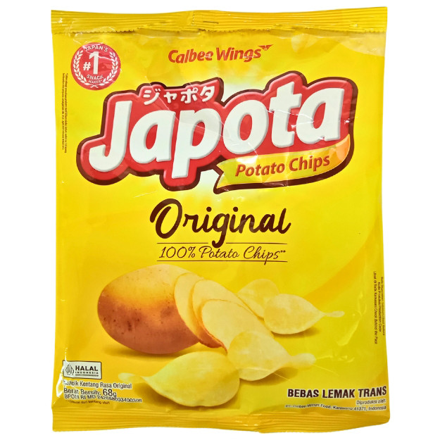 Jual S25336 JAPOTA ORIGINAL POTATO CHIP 68GR BKS MAJU BERSAMA (20250328 ...