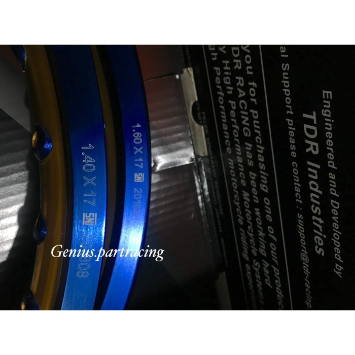 Jual VELG TDR SET W SHAPE 140&160 BLUE GOLD TWO TONE ORIGINAL TDR ...