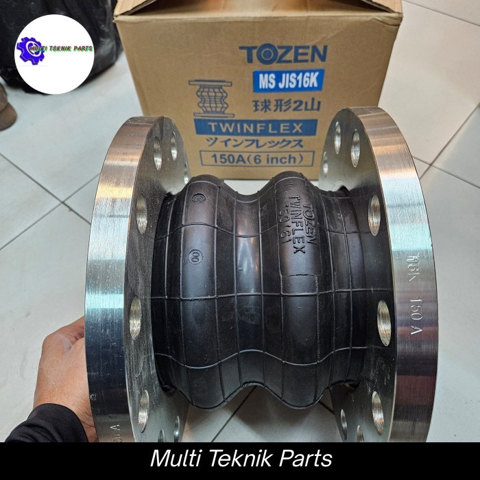 Jual Flexible Rubber Joint Twinflex Jis 16k Tozen 6" inch DN150 ...