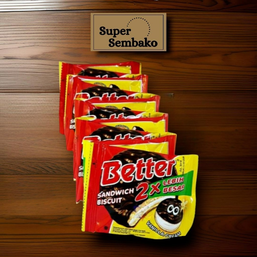 Jual SNACK SANDWICH BISCUIT / BISKUIT BETTER 27g 2 KALI LEBIH BESAR ...
