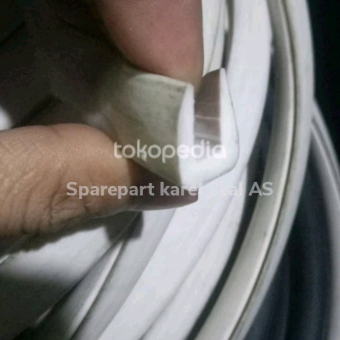 Jual 1 mtr karet list putih ukuran 10mm untuk ukuran kaca 5mm | Shopee ...