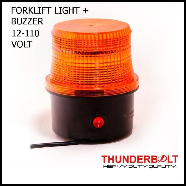 Jual TERBARU FORKLIFT WARNING LIGHT WITH BUZZER SIGN 12-110V MAGNETIC ...