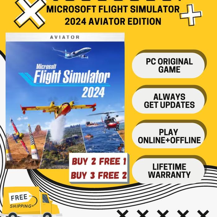 Jual Microsoft Flight Simulator 2024 Aviator Edition Full Dlc Pc ...