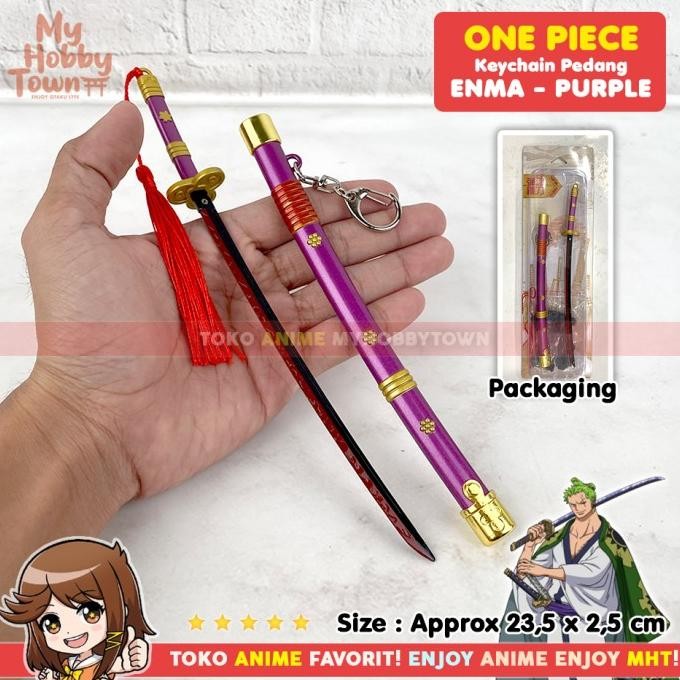 Jual Tersedia Gantungan Kunci Keychain One Piece Pedang Roronoa Zoro ...
