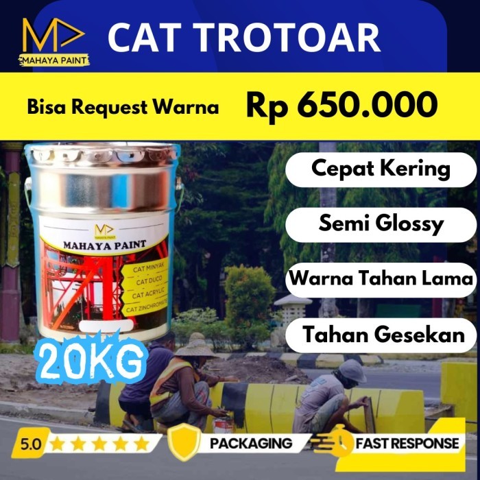 Jual Cat Jalan Cat Trotoar 20Kg Mahaya Paint / Cat Kansteen Cat ...