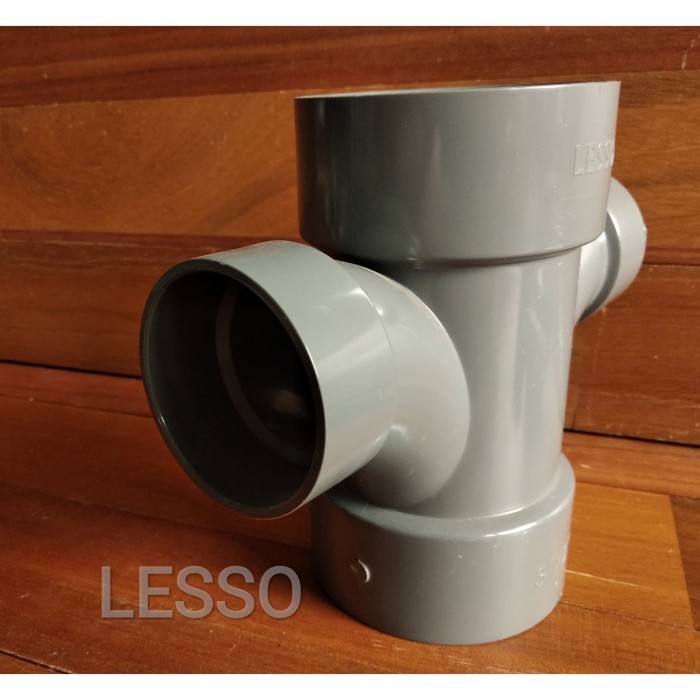 Jual Double Tee Y Pvc D 4" Inch Lesso Cross Tee Y Cabang Sambungan Pipa ...