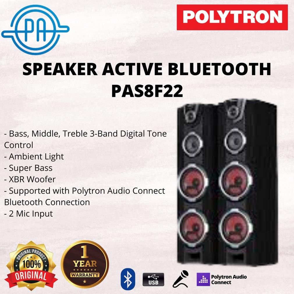 Jual kall speaker aktif polytron pas 8ff22 pas8ff22 pas-8ff22 8f22 ...
