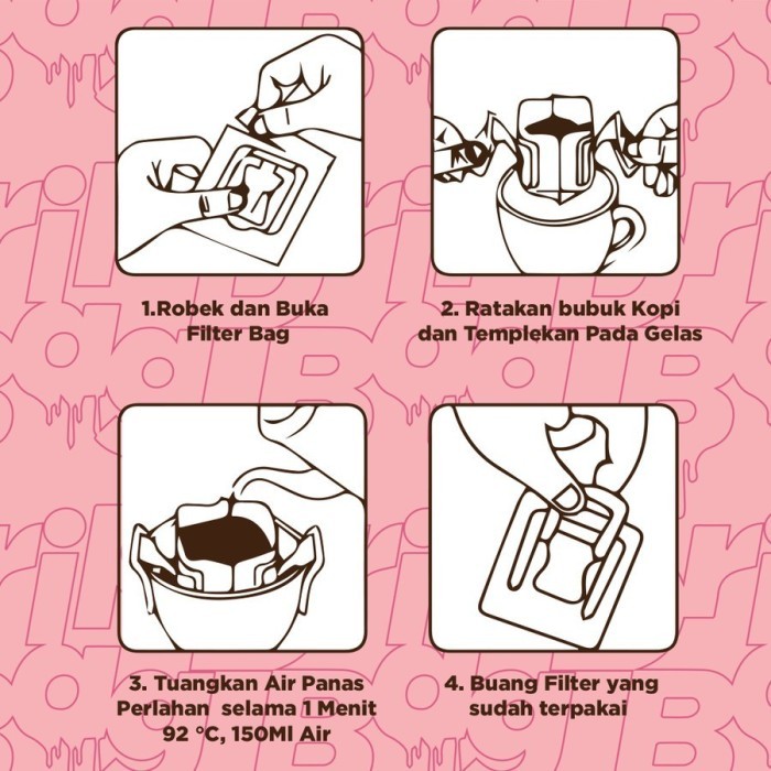 Jual Seven Days Drip Bag Coffee( kopi filter ) By Black Potion Roastery ...
