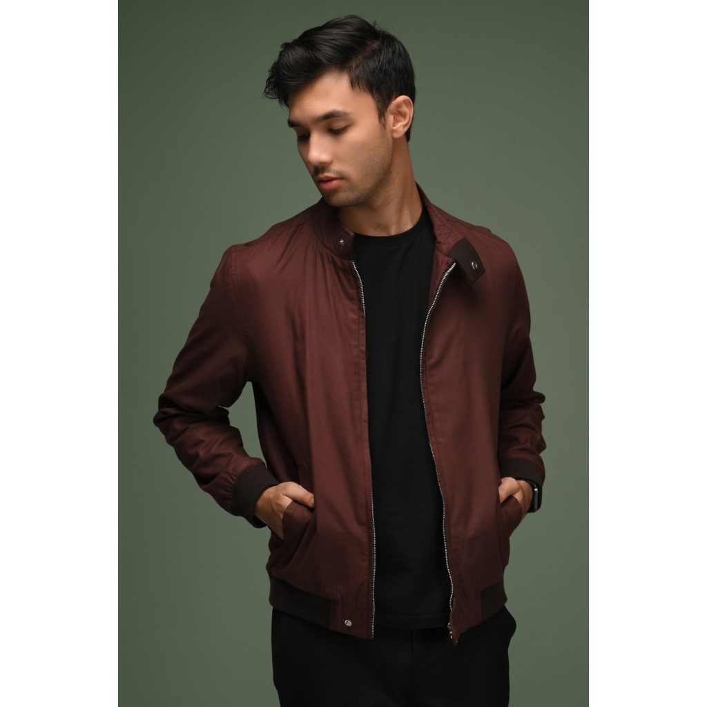 Jual JAKET PREPP STUDIO HARRINGTON JACKET BROWN | Shopee Indonesia