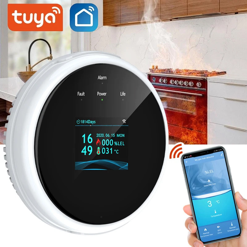 Jual Smart Natural Gas Alarm Sensor CO Carbon Monoxide Poisoning ...