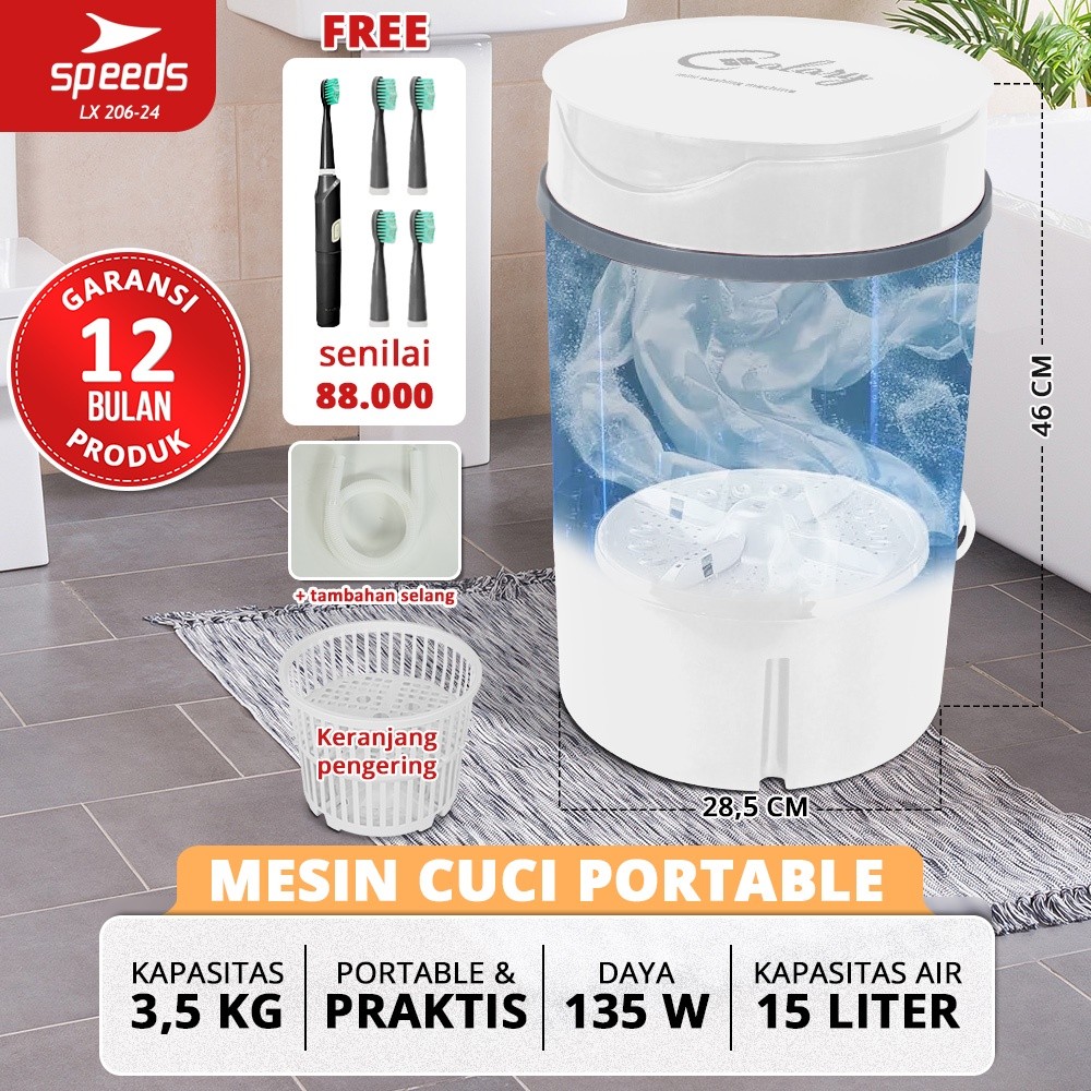 Jual SPEEDS Mesin Cuci Mini Portabel Washing Machine Hemat Energi Murah ...