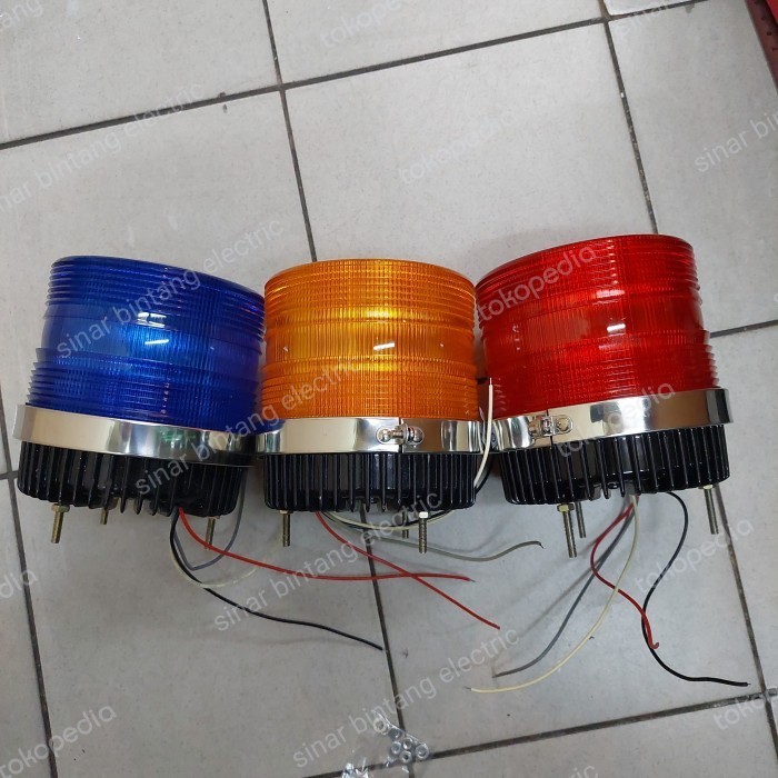 Jual WARNING LIGHT / SIRINE LED MULTI VOLT 12 - 220V | Shopee Indonesia