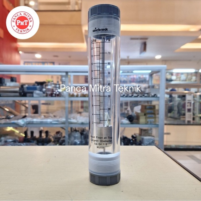 Jual 1" Inch Flow Meter 70 Lpm 20 Gpm / Rota Meter Water Tube Dn25 ...