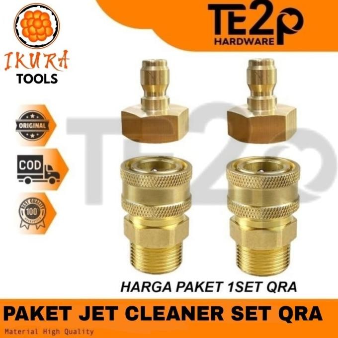 Jual Promo Paket QRA Quick Release Adaptor Mesin Ke Selang Ke Gun Jet ...