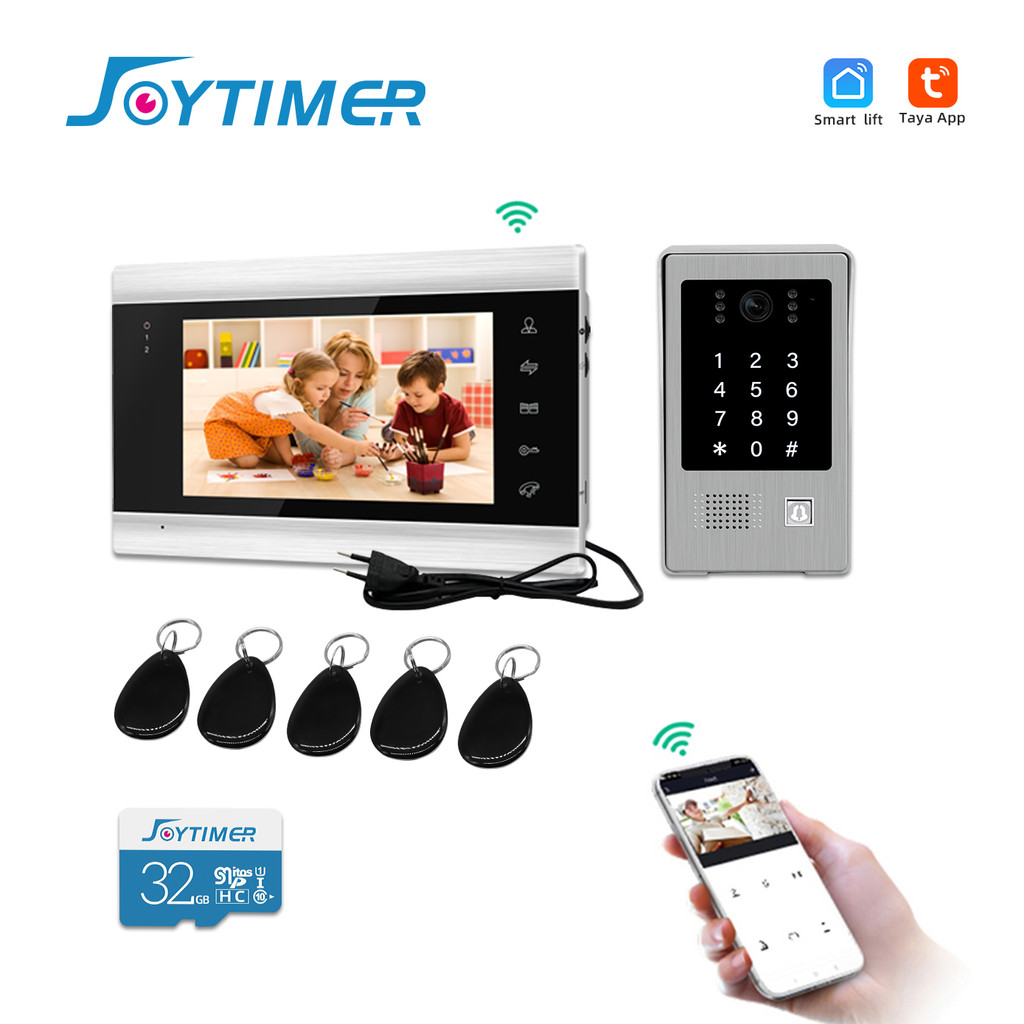 Jual Joytimer 720P Tuya Video Doorbell Video Intercom Code | Shopee ...