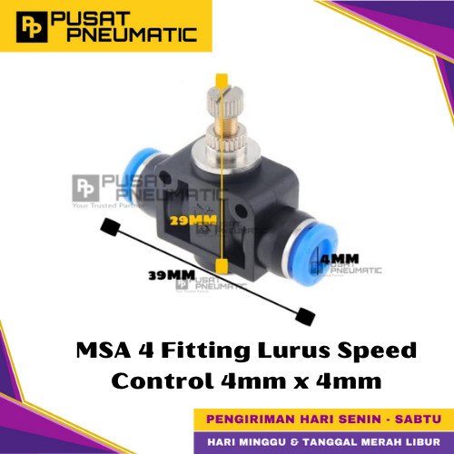 Jual MSA 4 One Touch Union Speed Control Fitting Slip Lock Socket Push ...