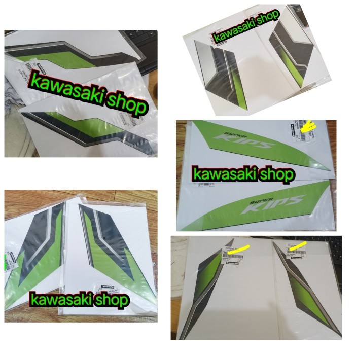 Jual Promo Stiker Striping Ninja Rr New Hijau 2015 Original Sesuai Foto ...