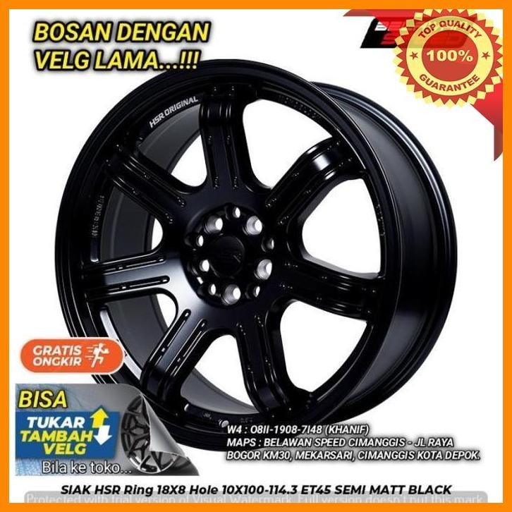 Jual (BELAW) VELG MOBIL RACING RING 18 HSR MINAS R18 UNTUK POLO AVANZA VELOX XENIA NEW SUBARU ...