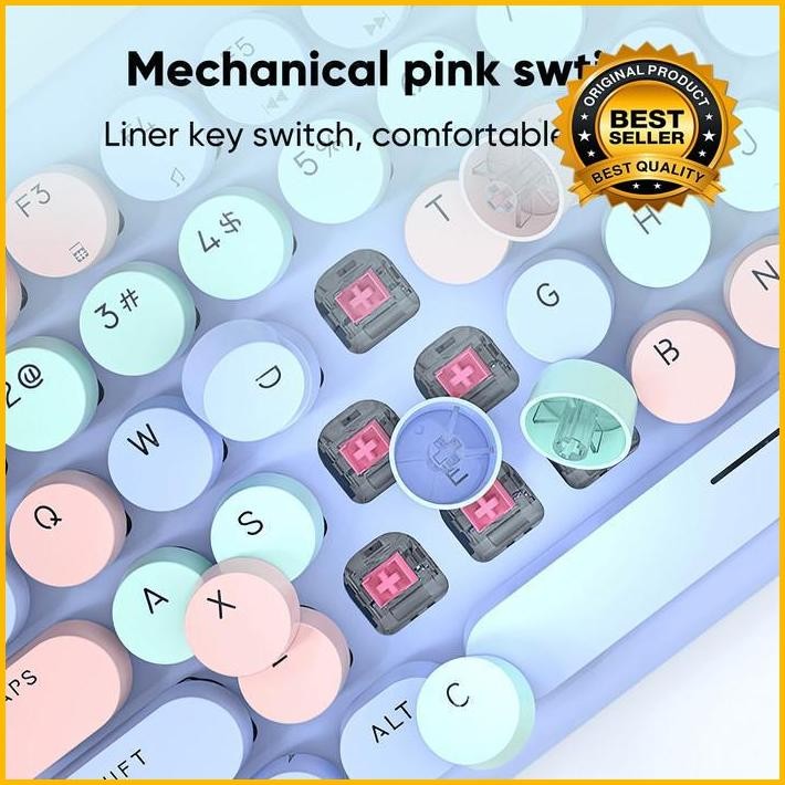 Jual Mofii Mechanical Keyboard Wired Red Switch Led Light Lampu Candy M ...