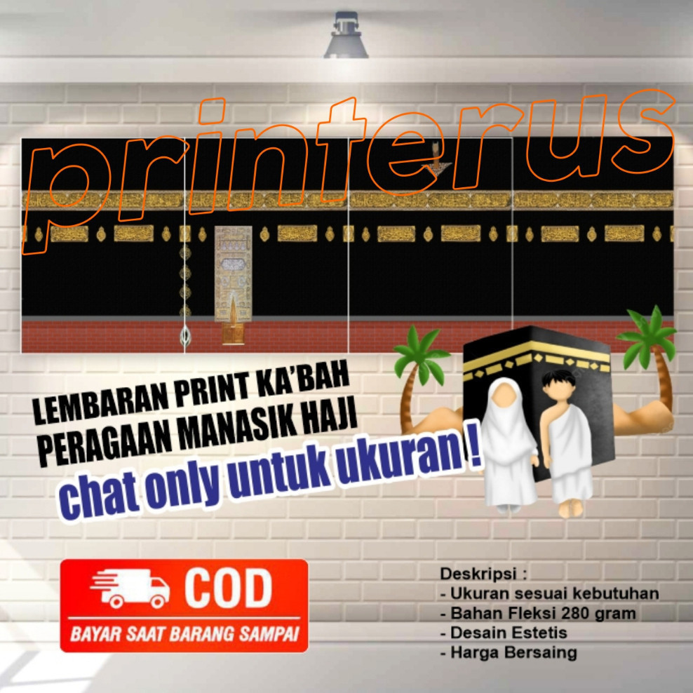 Jual Banner Spanduk Kiswah Ka’bah Manasik Haji & Umroh - Bahan Tebal ...