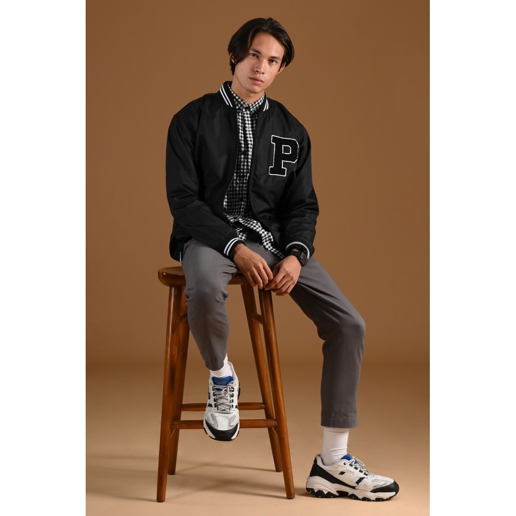 Jual JAKET PREPP STUDIO PREPPIES BOMBER JACKET BLACK | Shopee Indonesia