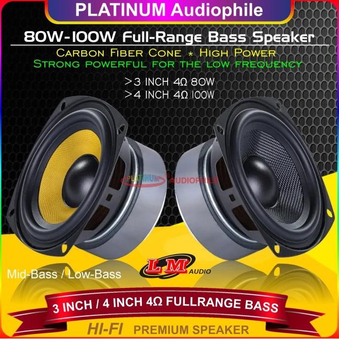 Jual NEW Speaker 3 Inch 4 Inch Fullrange Mid Bass Hifi Full range Mid ...