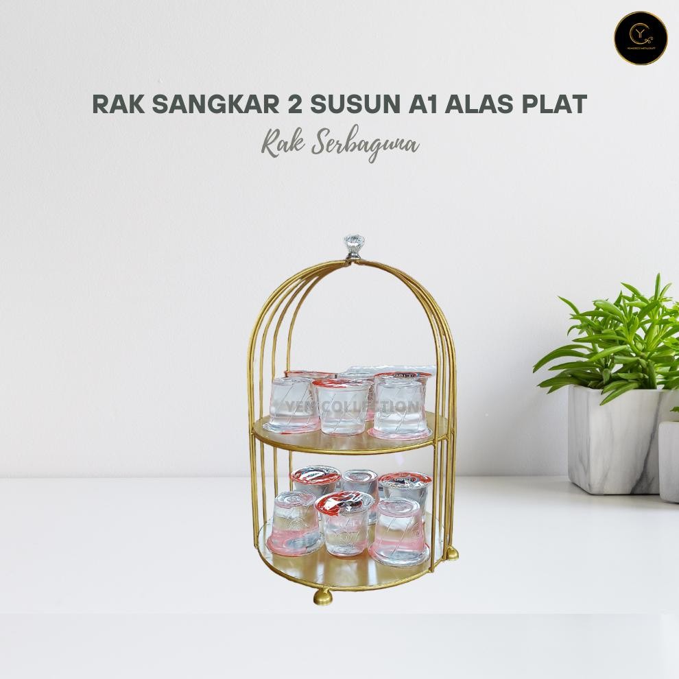 Jual TON>> RAK SANGKAR 2 SUSUN A1 ALAS PLAT BESI - RAK KUE - RAK ...