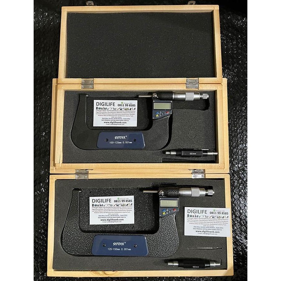 Jual Digital Micrometer 125-150mm 0.001mm Mikrometer 125 150 mm Syntek ...