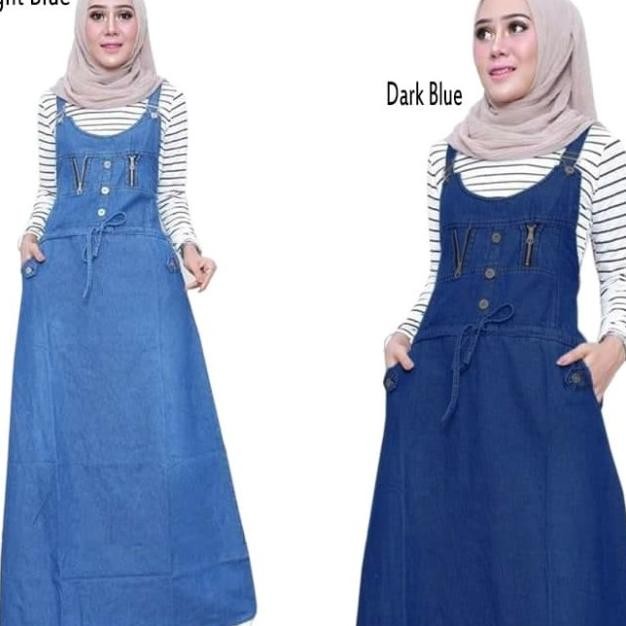 Jual Enal Dre Overall Jean Mai Panjang Wanita Jumbo Fit To L | Shopee ...