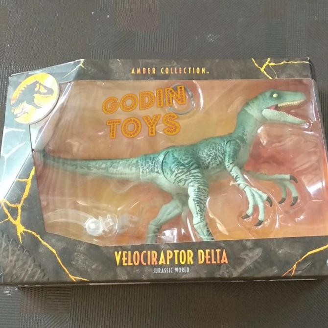 Jual Jurassic World Velociraptor Delta Amber Collection Ori Mattel ...