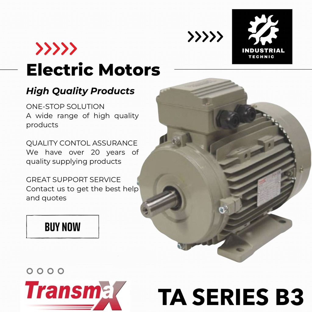 Jual ELEKTRO MOTOR TRANSMAX TA 6P 1,5KW 2HP 3PHASE 380V B3/ DINAMO ELECTRIC MOTOR/ ELECTRO MOTOR ...