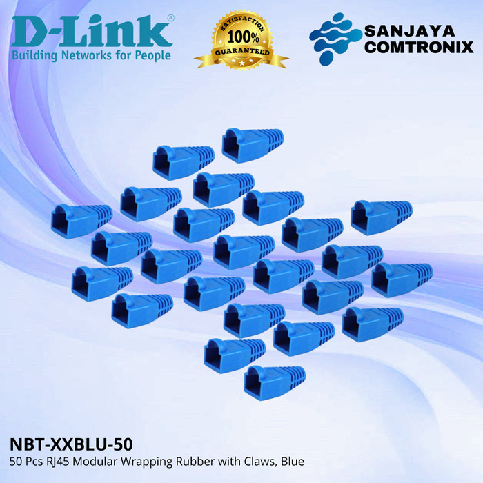 Jual NBT-XXBLU-50 Plug Boat RJ45 Warna Biru untuk Cat. 5 Cat. 6 isi 50 ...