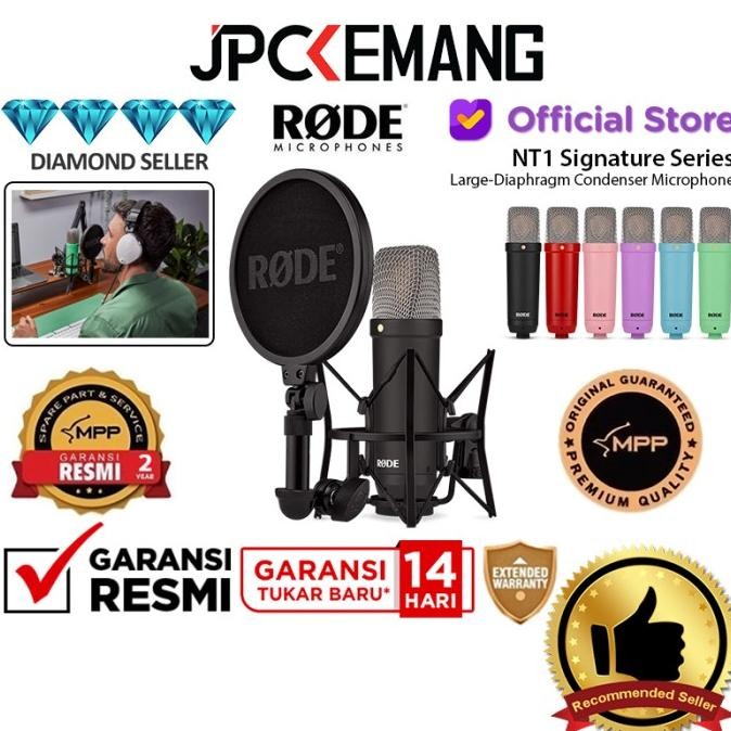 Jual Rode NT1 SIGNATURE SERIES Studio Condenser Microphone Rode NT 1 ...