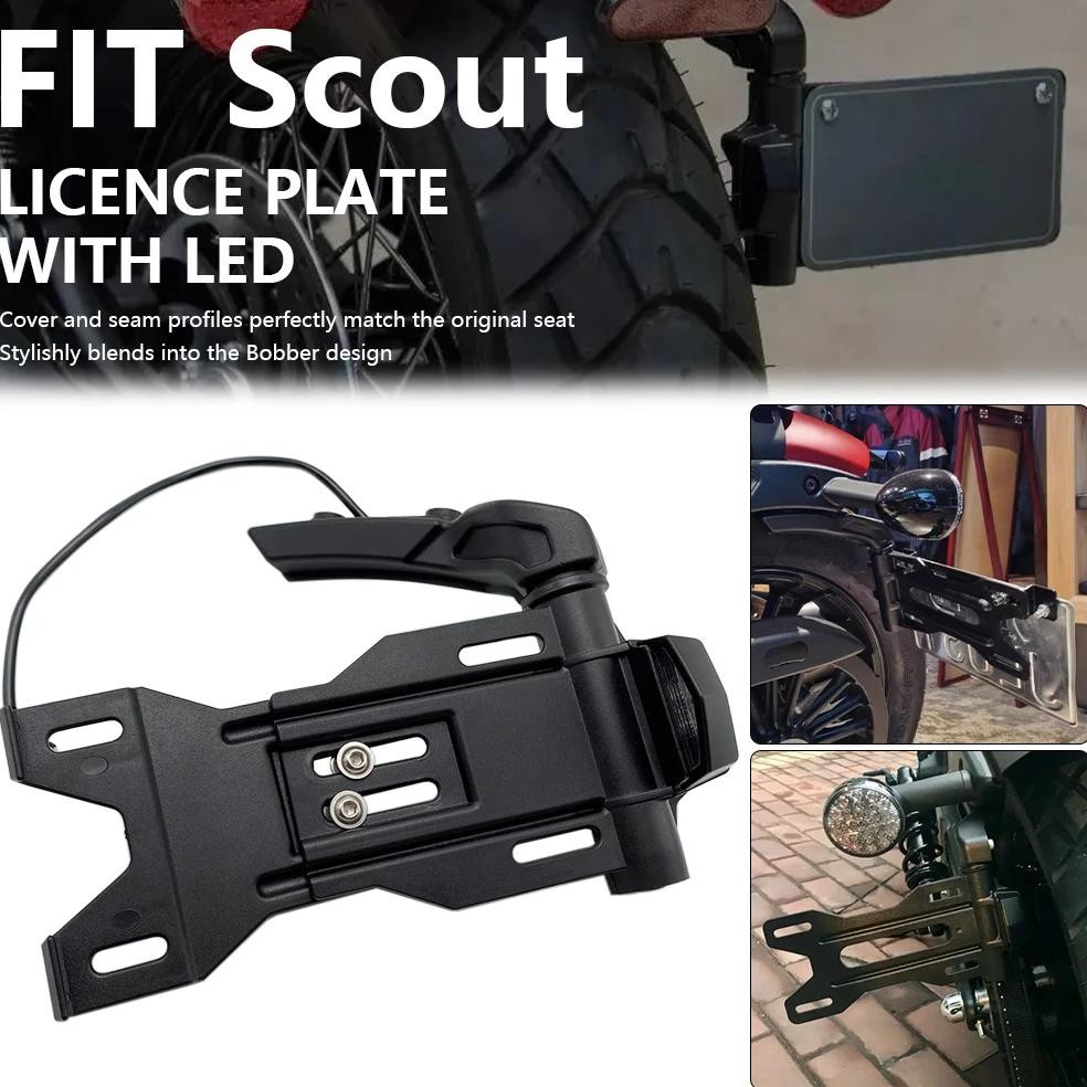 Jual Side License Plate Relocation Kit With Led Display Bracket Fit For ...