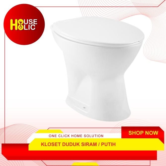 Jual Kloset Duduk Siram Triliun Ware Eureka / Closet Duduk Toilet WC ...