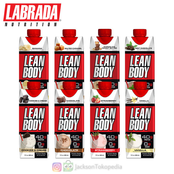 Jual Labrada Lean Body Protein Shake Semua Rasa 500ml / Susu Milk ...
