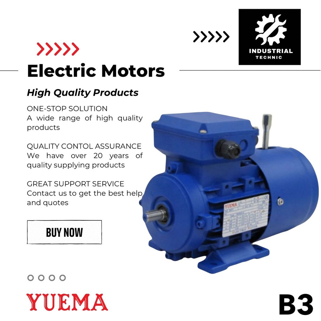 Jual BRAKE DINAMO MOTOR YUEMA YBD 4P 2,2KW 3HP 3PHASE 380V B3/ BRAKE ELECTRIC MOTOR/ DYNAMO ...