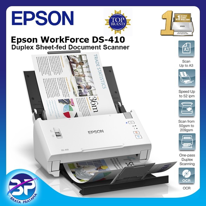 Jual Epson WorkForce DS-410 Duplex Document Scanner | Shopee Indonesia