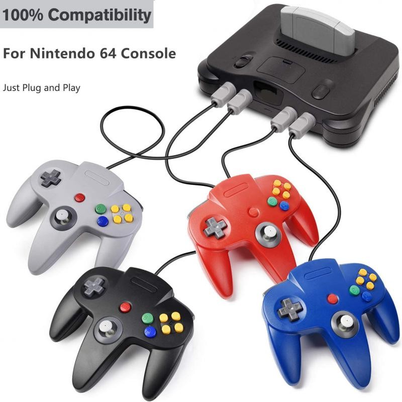 Jual 2 Pack Classic Wired N64 Controlr Retro Games 64-bit | Shopee ...