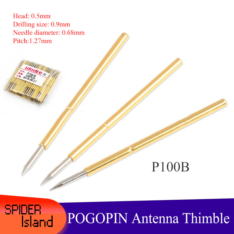 Jual High quality Spring Test Probe Pogo Pin P100-B1 Dia 1.36mm ...