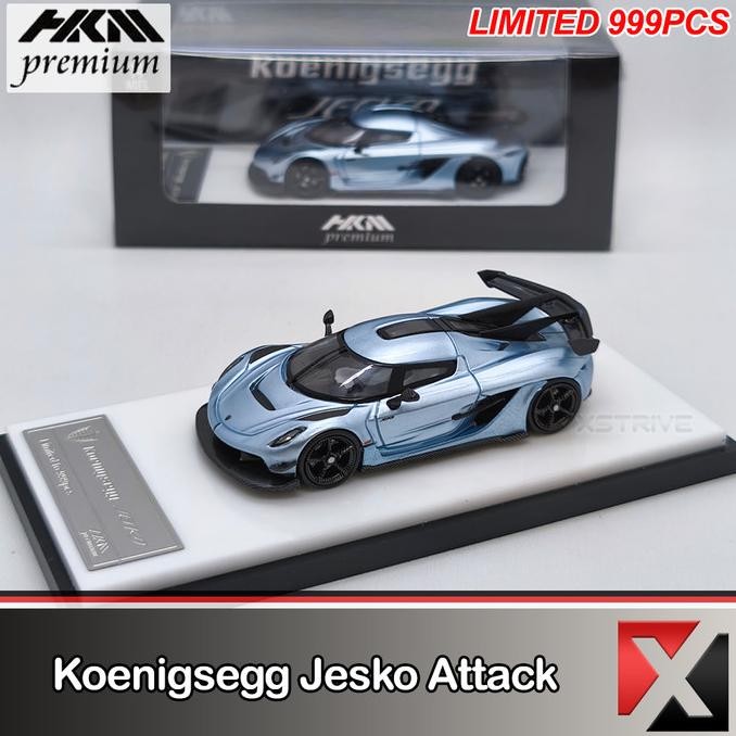 Jual HKM Premium 1:64 Koenigsegg Jesko Attack Glacier Blue | Shopee ...