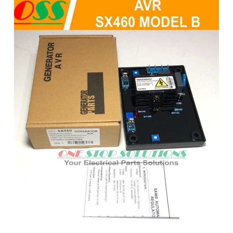 Jual AVR GENERATOR SX460 MODEL B AVR SX460 AVR GENSET ORIGINAL DAN ...