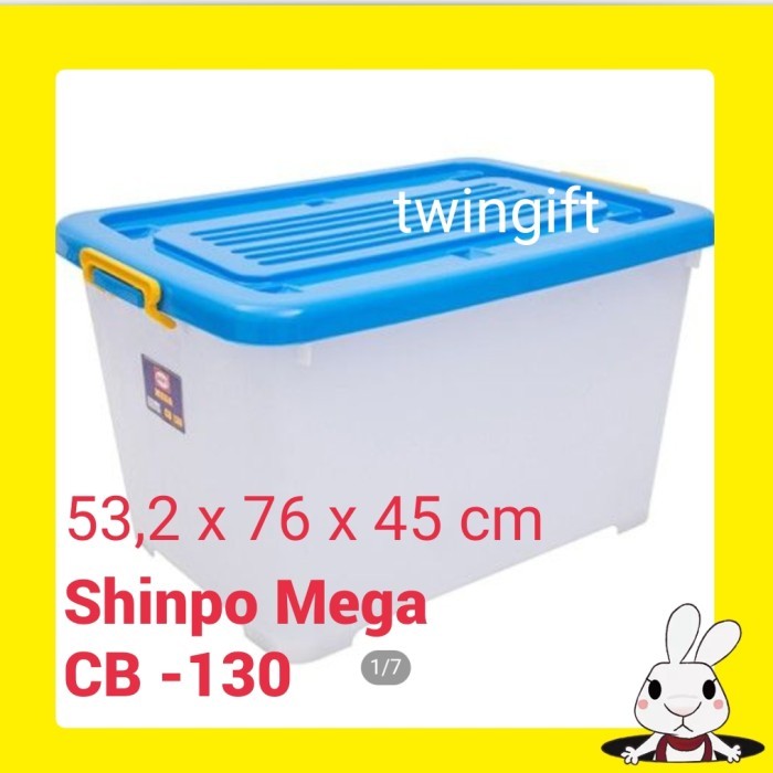 Jual CONTAINER/KONTAINER BOX SERBAGUNA 130 LITER, SHINPO, CB-130, MEGA ...