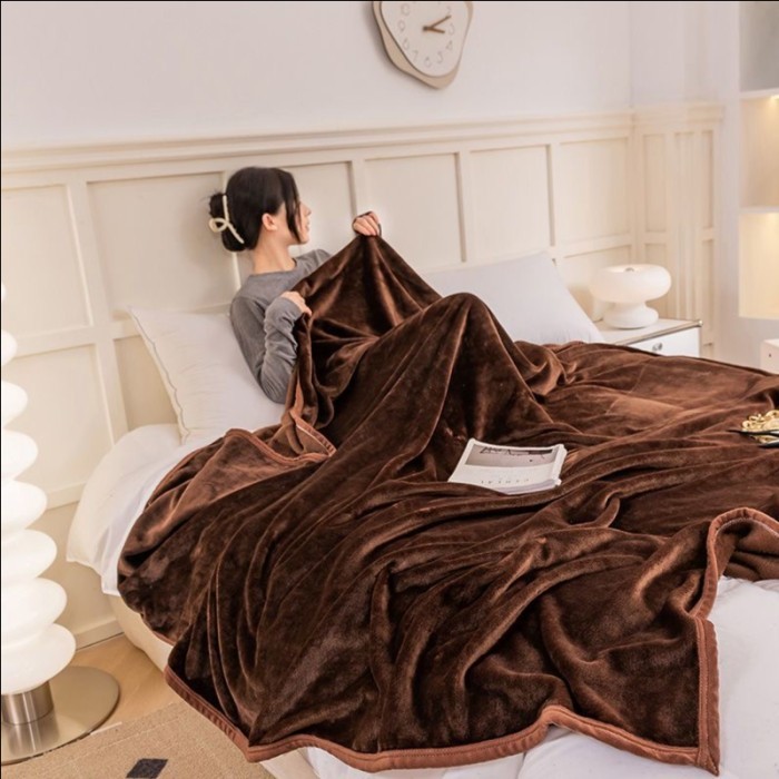 Jual Selimut Polos Tebal Bahan Premium Super Lembut 150X200 | Shopee ...