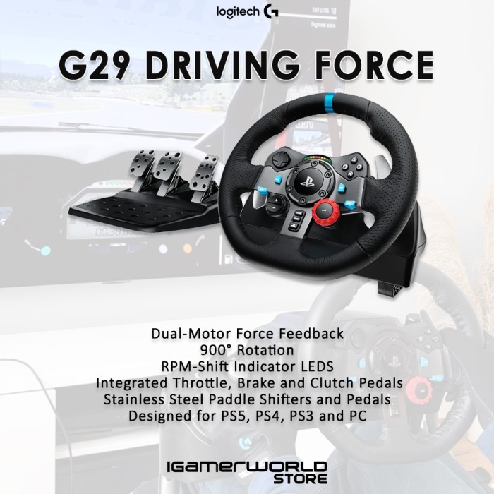 Jual NEW Logitech G29 Driving Force Steering Wheel | Shopee Indonesia