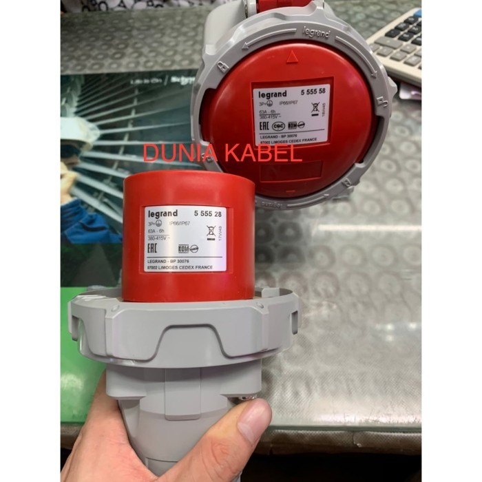 Jual Legrand 1 set Surface mounting sockets + plug 63 Ampere 3P+E/4 Pin 63A | Shopee Indonesia