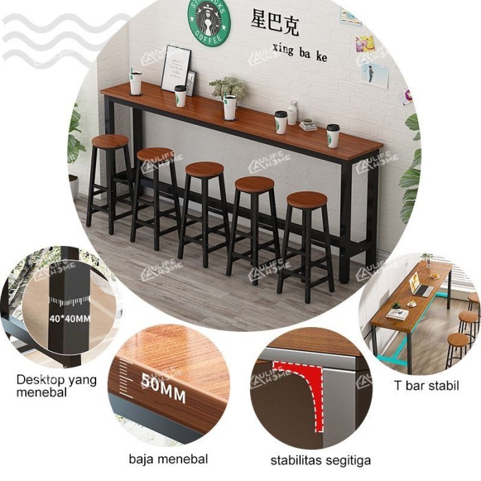 Jual Meja Bar Minimalis Meja Cafe Meja Panjang Meja Barista Meja Mini ...