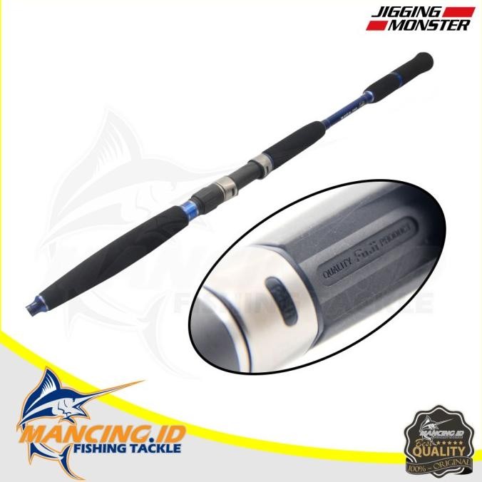 Jual Jigging Monster BLUE DEVIL Spinning Rod Fuji Alconite Guide Joran ...