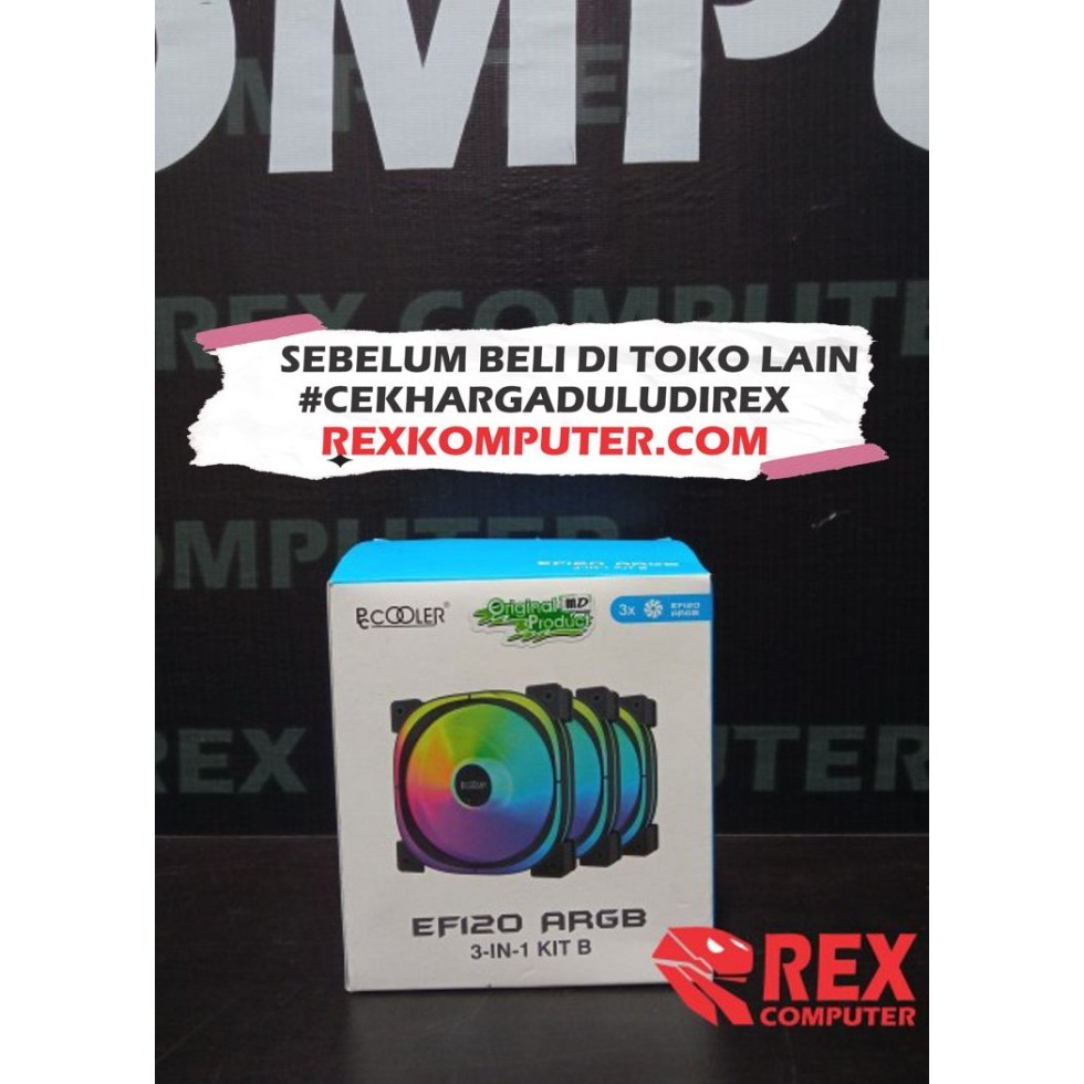 Jual PC COOLER EF120 TRIPLE FAN | Shopee Indonesia